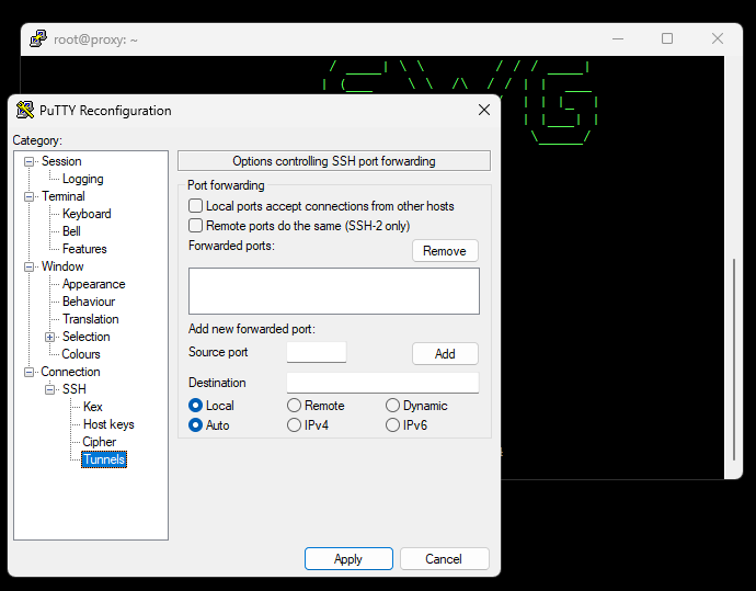 Using SSH Tunnels to Access the SafeSquid Admin Interface